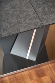 Rozkládací stůl Vade 160/220 cm tmavě šedý