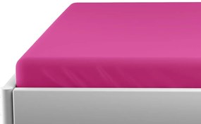 Jersey prostěradlo do dětské postýlky purpurové 70 x 140 cm
