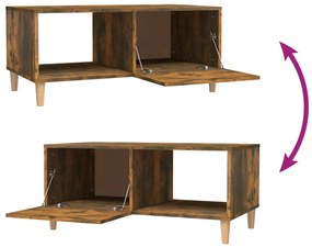 Konferenční stolek kouřový dub 89,5x50x40 cm kompozitní dřevo - Default Title