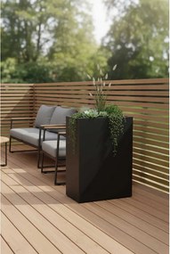 Květináč ELEMENTO, sklolaminát, šířka 59 cm, antracit