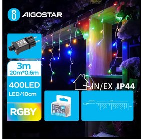 Aigostar - LED Venkovní vánoční řetěz 400xLED/8 funkcí 23x0,6m IP44 multicolor