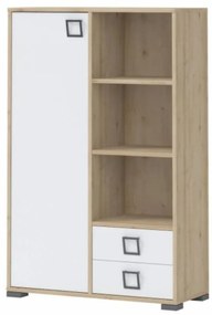 Regál Kiki K12-BK/KI-15 beech/white