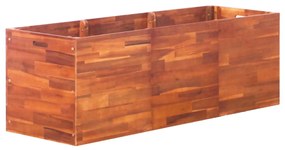 Vyvýšený záhon akáciové dřevo 150 x 50 x 50 cm,  44030