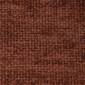 Jídelní židle VENEZIA - hnědá látka / kovové nohy