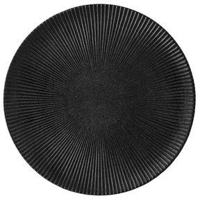 OnaDnes -20% Černý kameninový talíř Bloomingville Neri 29 cm