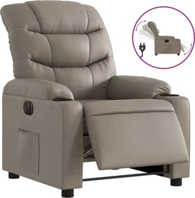 Elektrické polohovací křeslo cappuccino umělá kůže 3206591