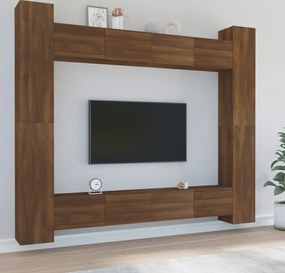 vidaXL 8dílný set TV skříněk kompozitní dřevo [3114239] Barva: šedá sonoma