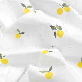 Goldea bavlněné napínací prostěradlo - citrony 80 x 160 cm