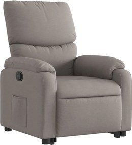 Zvedací polohovací křeslo taupe textil 3204832