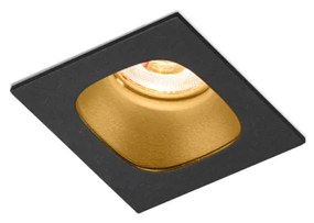 Vestavné subtilní svítidlo Pirro Recessed 1.0 Barva vnější / barva vnitřní: Černá / Zlatá, Stmívání: Stmívatelné DALI, Teplota chromatičnosti: 3000…
