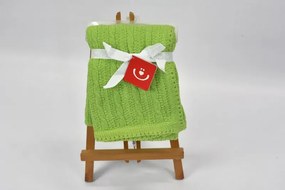 Pletená deka 76 x 102 cm - 5 zelená