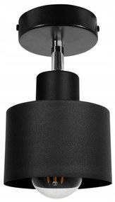 Stropní svítidlo PANTA, 1x černé kovové stínítko, (možnost polohování)