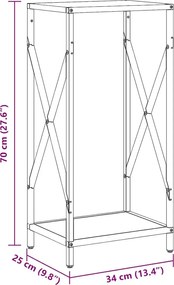 vidaXL Stojan na palivové dřevo Ocel válcovaná za studena [864321] Barva: Bílá