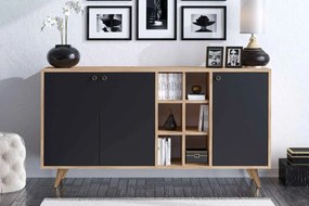 Designová komoda Cadilyn 140 cm černá