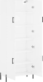 vidaXL Skříň highboard 69,5 x 34 x 180 cm kompozitní dřevo [3195685] Barva: bílá s vysokým leskem
