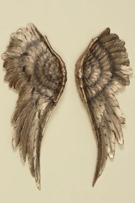 Nástěnná dekorace Andělská křídla, barva zlatá