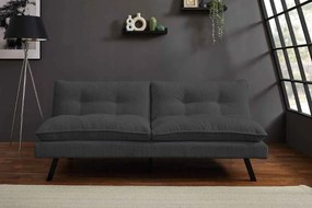 Designová rozkládací pohovka Yehudah 190 cm šedý manšestr