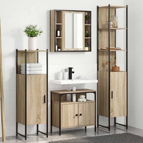 Sada koupelnového nábytku 4 ks Sonoma dub 33 x 33 x 185,5 cm 3399397