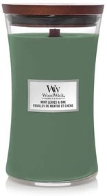 WoodWick Svíčka Mint Leaves & Oak váza velká, 609,5 g