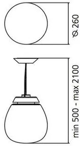 Artemide 1815010A Empatia 16, designové závěsné svítidlo, 11W LED 3000K, prům. 16cm