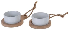 Porcelánová servírovací miska Bamboo 30x10x6 cm sada 2ks