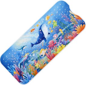Camerazar Protiskluzová koupelnová předložka do koupelny, barevná, 100x40 cm, pro děti