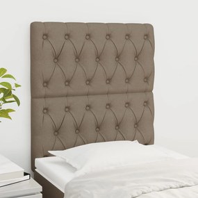 Čela postele 2 ks taupe 80x7x78/88 cm textil