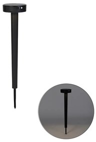 Designový bodový bod černý včetně LED a stmívače IP55 solar - Fiorina