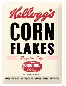 Postershop Plechová cedule - Corn Flakes 40x30 cm