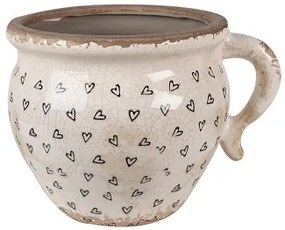 Keramický květináč PLAYFUL HEARTS Clayre &amp; Eef 6CE1655M