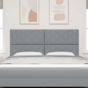 Čelo postele Světle šedá 180 cm textil 3337938