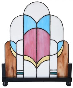 Tiffany skleněný panel stojící – 30x3x25 cm