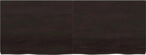 Koupelnová deska tmavě hnědá 160x60x(2-6) cm ošetřený masivní 3156256