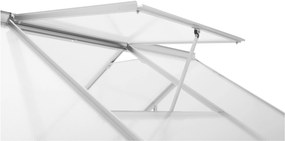 Skleník se základnou Bestberg SBP-6 / 5,9 m² / 190 x 250 x 193 cm / stříbrná