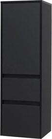 Mereo Mereo, Opto, koupelnová skříňka vysoká 125 cm, levé otevírání, bílá, dub, bílá/dub, černá, CN944L