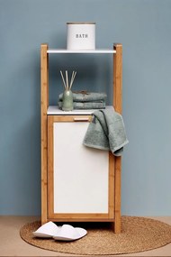 Koupelnový regál s košem na prádlo FINJA, WENKO
