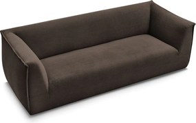 Hnědá manšestrová pohovka 242 cm Giorgia – Bobochic Paris