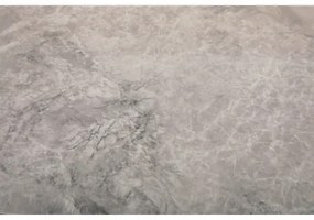 Konferenční stolek 120x60 šedý mramor nohy černý kov světle hnědá dýha AHG-281 GREY