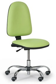 Pracovní židle Torino - chromový kříž, zelená