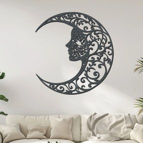 dřevo života Dřevěná dekorace LUNA Zvolte barvu dekoru: Antracitová, Zvolte rozměr Ø (cm): 40