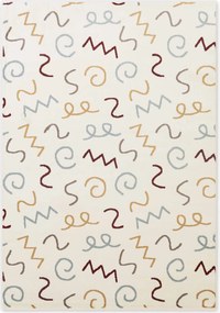 Hanse Home, Dětský koberec Adventures 106422 Cream Multicolor, 120x170, vícebarevná, dětský pokoj