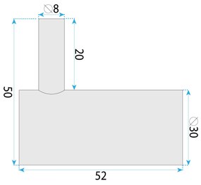 Koupelnový věšák REA PRISM 6606 zlatý kartáčovaný