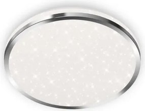 Stropní LED svítidlo hvězdné nebe BRILONER průměr 28cm 12W IP44 chrom 3403018