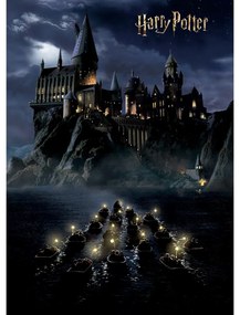 Dětská fototapeta Harry Potter Hogwarts Night 182 x 252 cm, 4 díly