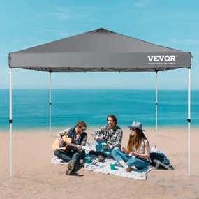 Párty stan Pop Up Canopy 3,05 × 3,05 m s přenosnou taškou pro kempování tmavě šedá