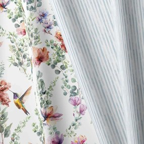 Perkálové bavlněné povlečení Kolibřík - barevný Velikost: 140 x 200 + 70 x 90
