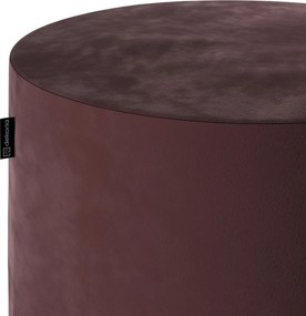 Sedák Barrel- válec pevný barva červená látka lesklé, sametová