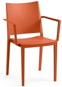 Židle Mosk Armchair s područkami - cihlová