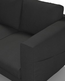 Potah na pohovku IKEA Norsborg 2-místná barva černá látka pletený vzor