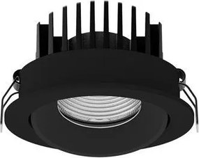 NV 9232118 Zapuštěné svítidlo BLADE černý hliník LED 12W 3000K 38st. IP65 výklopné - NOVA LUCE